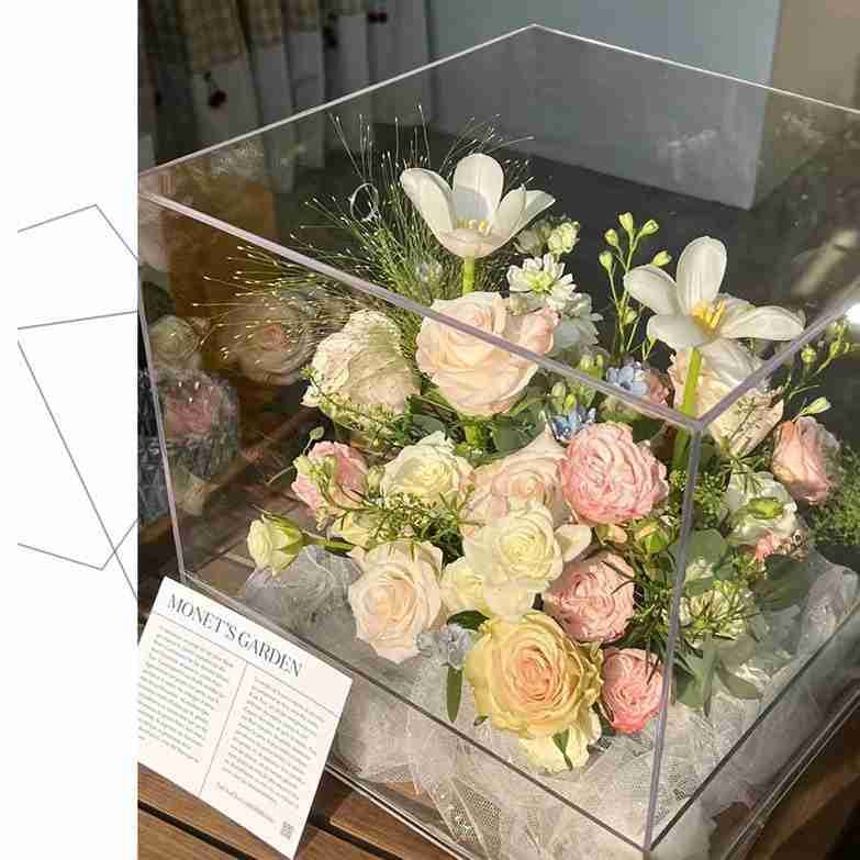 Acrylic Flower Packaging Gift Box with Lid - Chinov Display