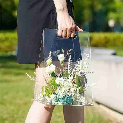 Acrylic Hand-held Floristry Box Preserved Flower Gift Box - Chinov Display