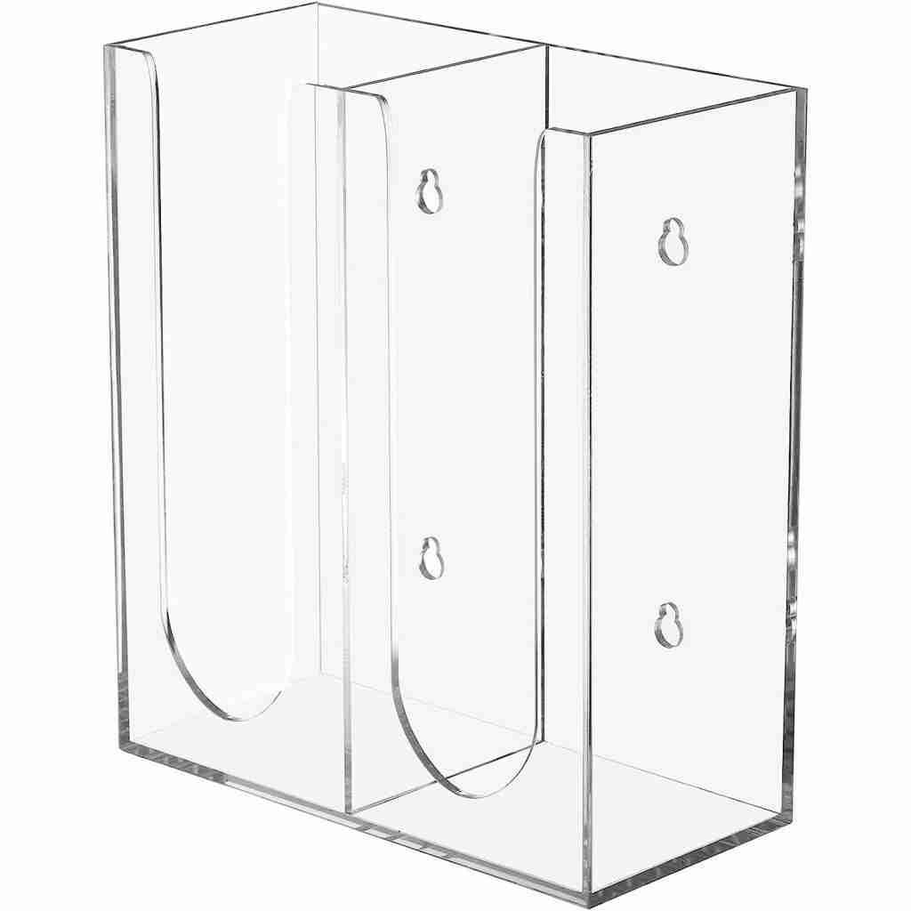Acrylic Paper Cup Dispenser Wall-mount Coffee Cup and Lid Storage ...