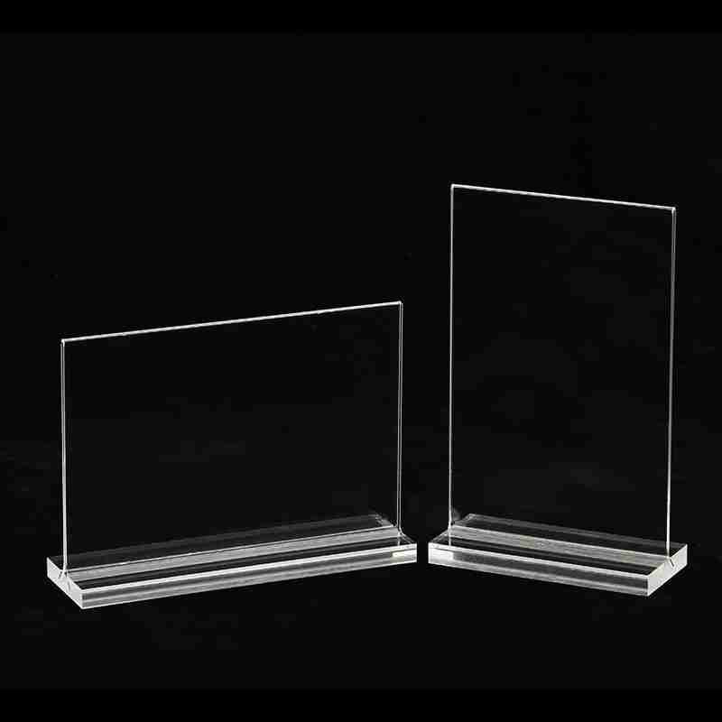 Acrylic Sign Holder T Shape with Sliding Top and Solid Bottom - Chinov ...