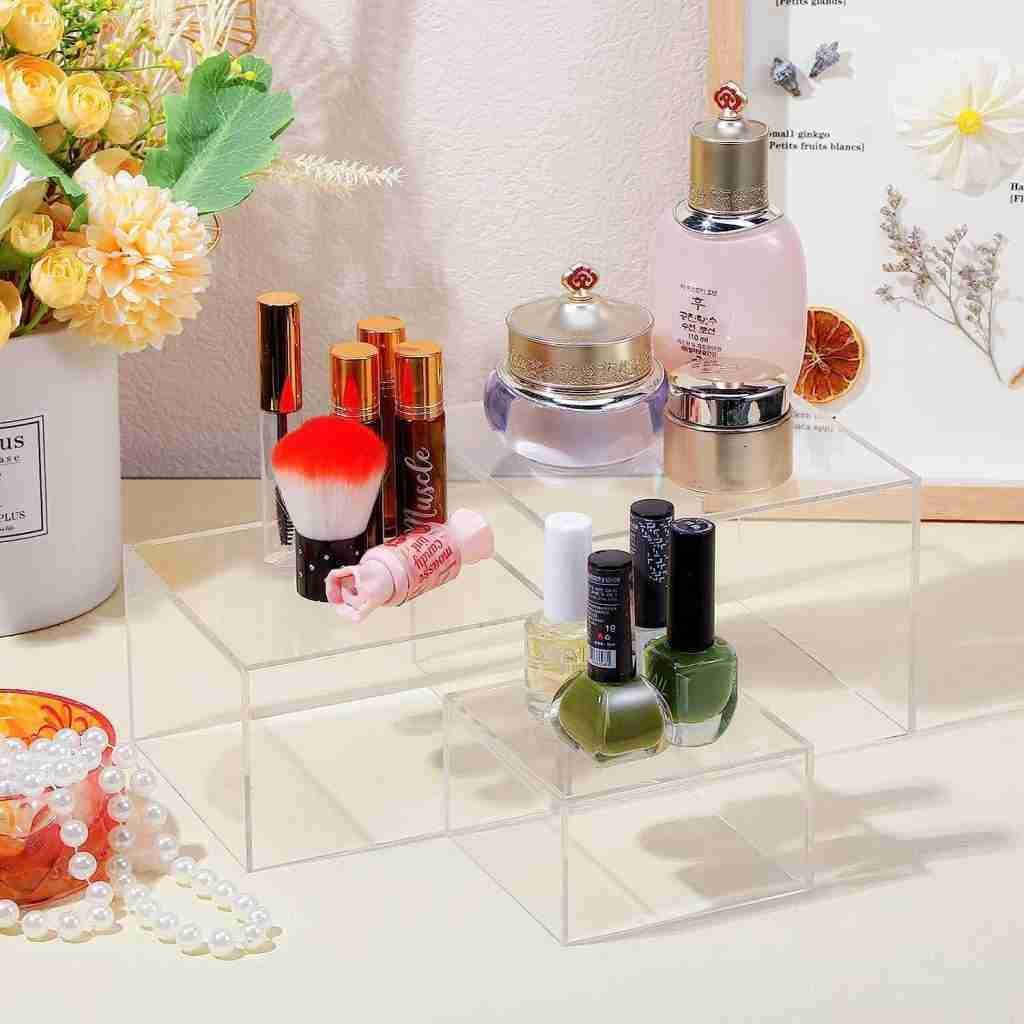 Clear Acrylic Cube Boxes Crystal Display with Hollow Bottoms 6 Sizes ...