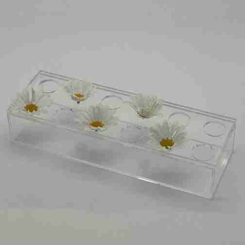 Rectangular Acrylic Flower Display Box with Sliding Lid - Chinov Display