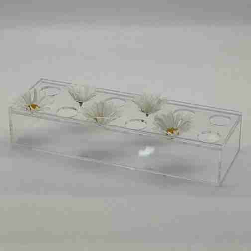 Rectangular Acrylic Flower Display Box with Sliding Lid - Chinov Display