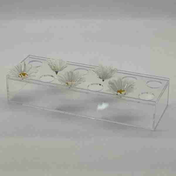 Rectangular Acrylic Flower Display Box with Sliding Lid - Chinov Display