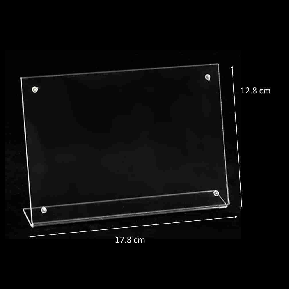 Slanted Acrylic Sign Holder with Magnets 6x8 A5 Vertical - Chinov Display