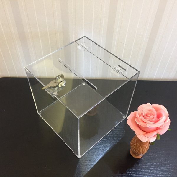 Acrylic 5-sided Box with Cam Lock Lid - Chinov Display