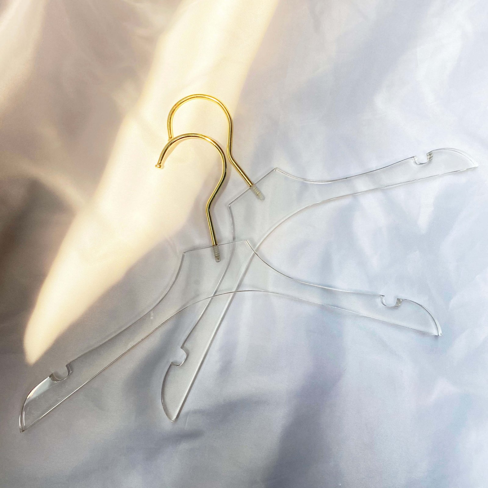 Acrylic Children's Clothes Hanger 32 cm Wide Square Top - Chinov Display