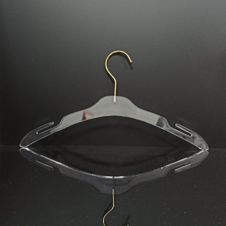 Acrylic Hanger 34.5 cm Wide with Notches For Bra and Children's Clothes ...