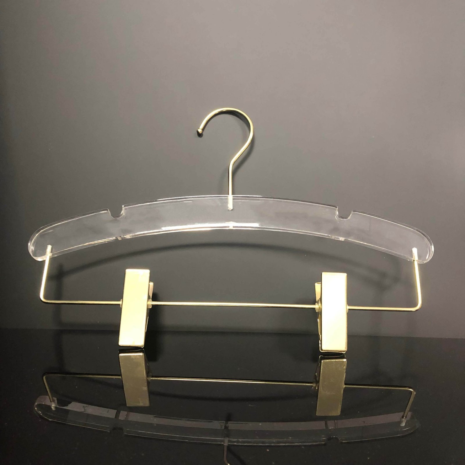 Acrylic Pants Hanger Down Hanging Clips Curved Style 33 cm Wide ...