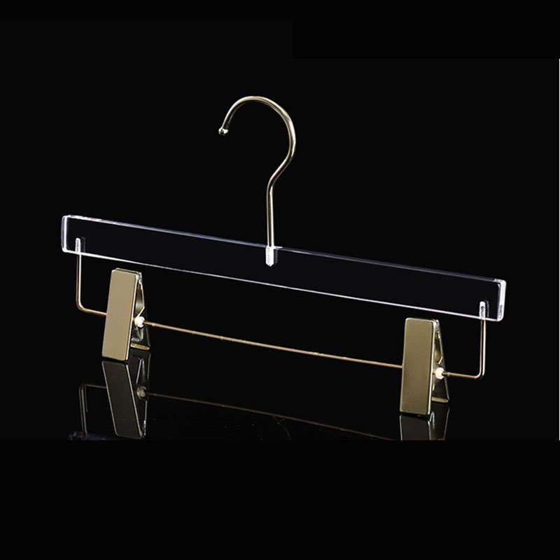 Acrylic Pants Hanger Down Hanging Clips Curved Style 33 cm Wide ...