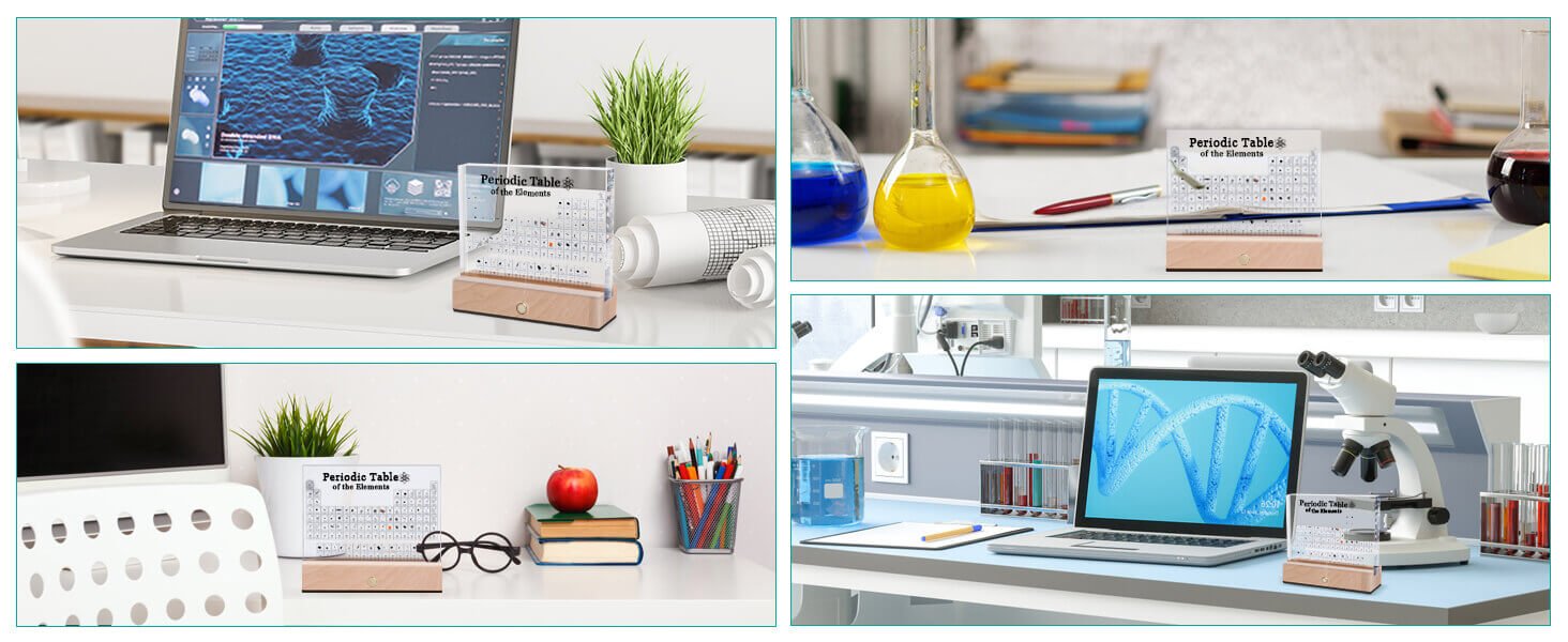 Periodic Table with Real Elements - Chinov Display