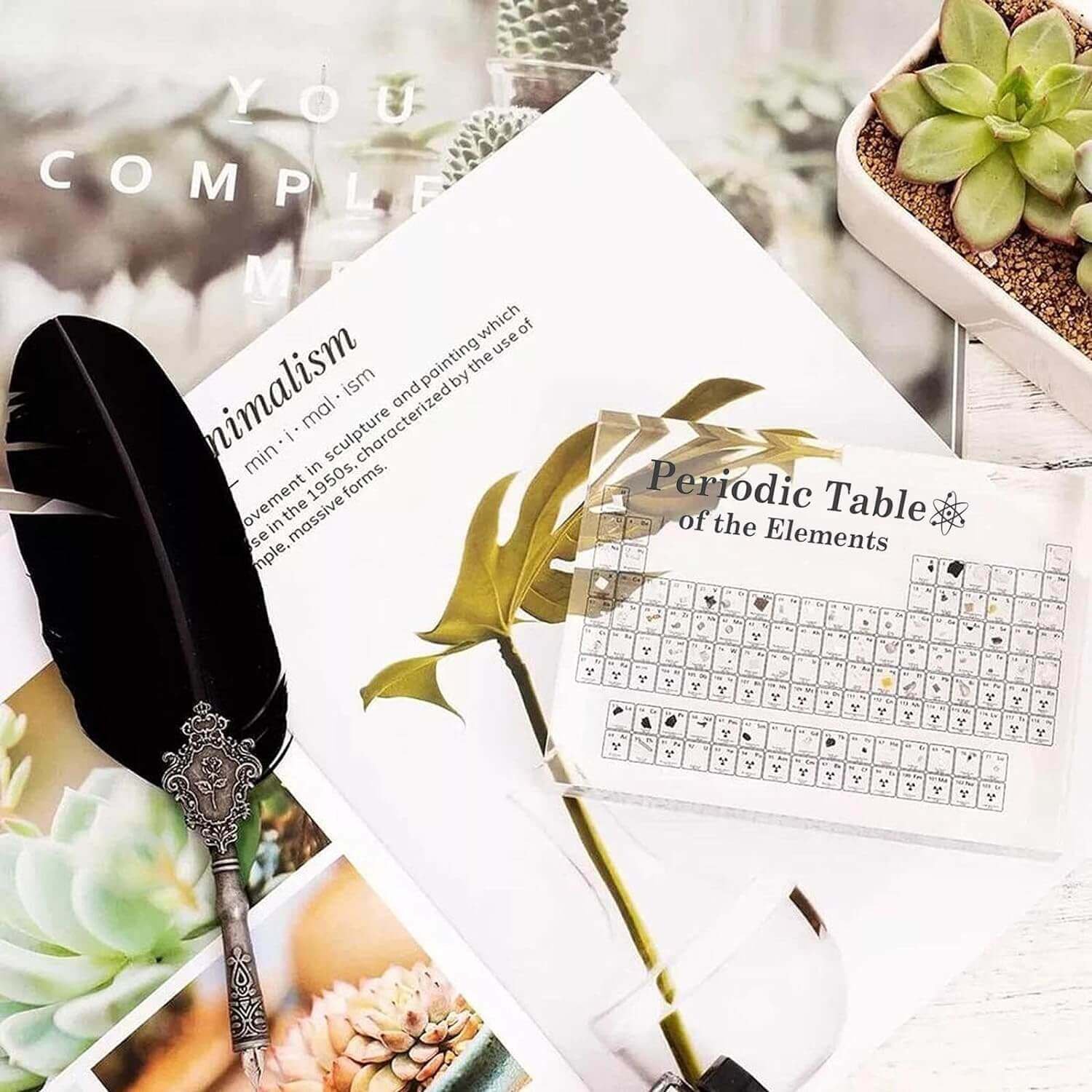 Periodic Table with Real Elements - Chinov Display