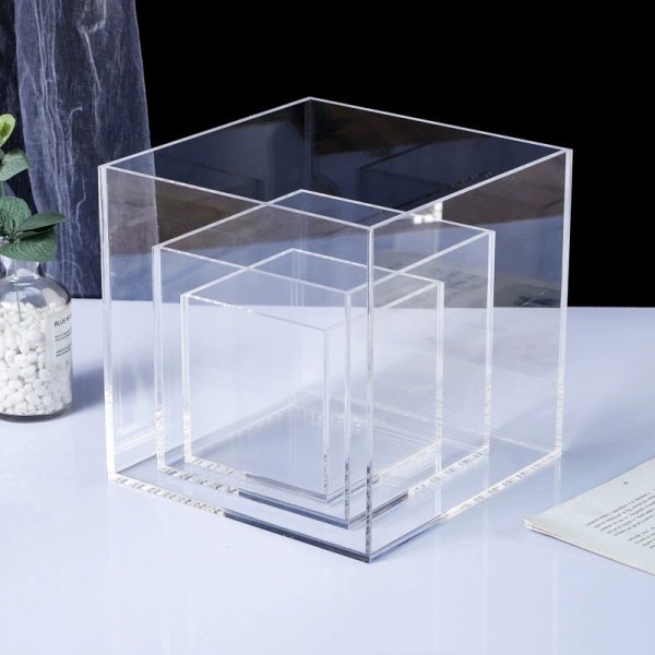 Clear Custom 5 Sided Acrylic Case - Chinov Display