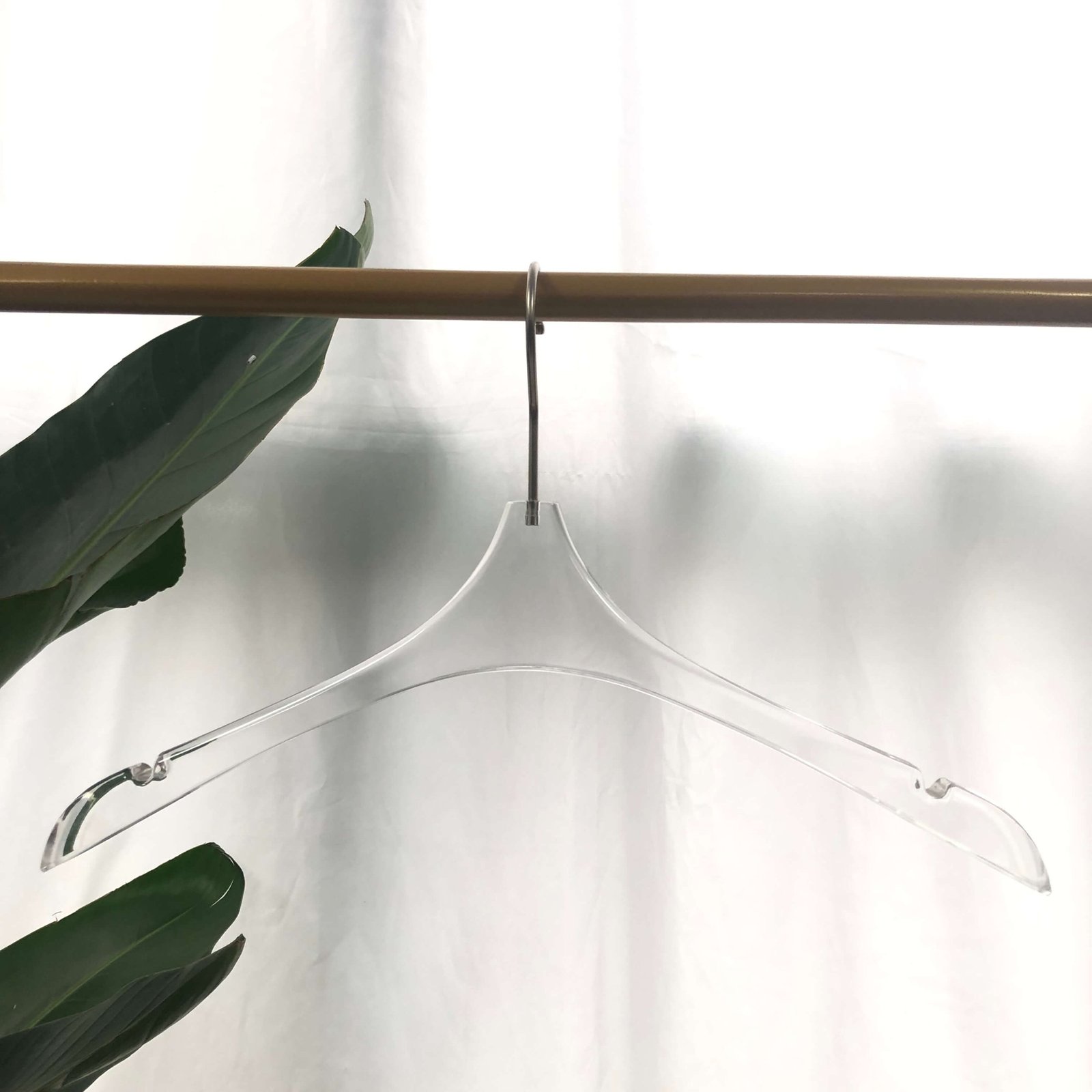 Clear Acrylic Hangers 39 cm Wide with 23 mm Thick Notched Arms Sharp ...
