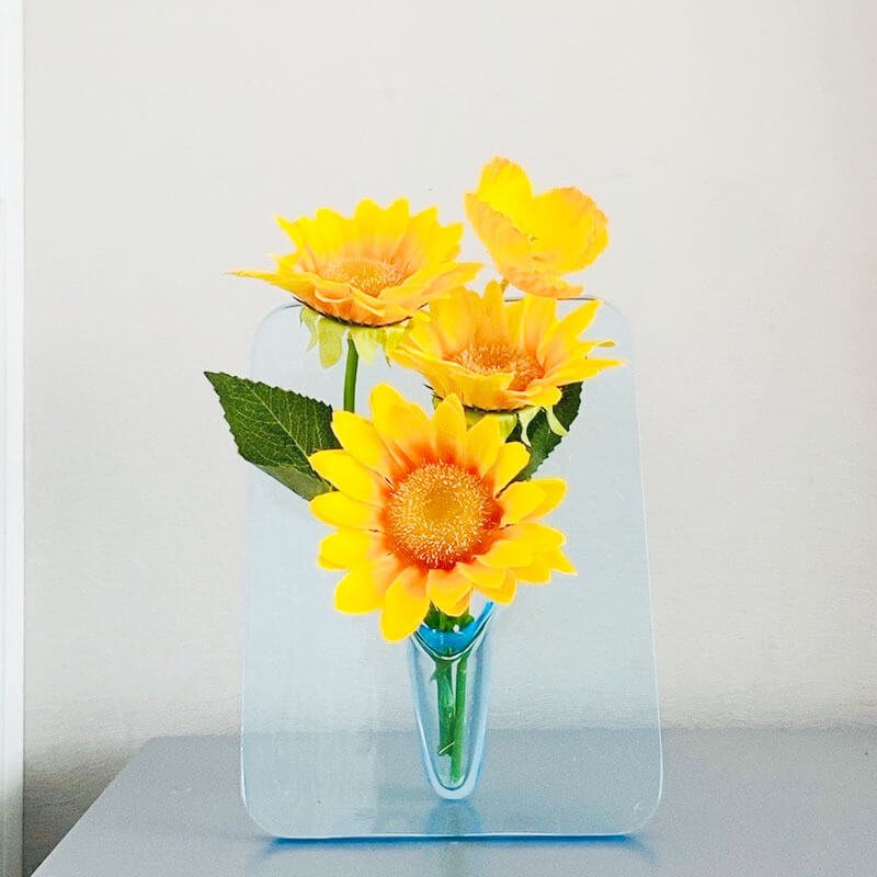 Clear Book Flower Vase Flower Stand - Chinov Display