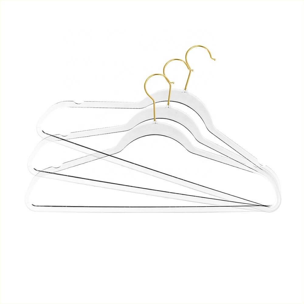 Invisible Clear Plastic Non-slip Hanger - Chinov Display