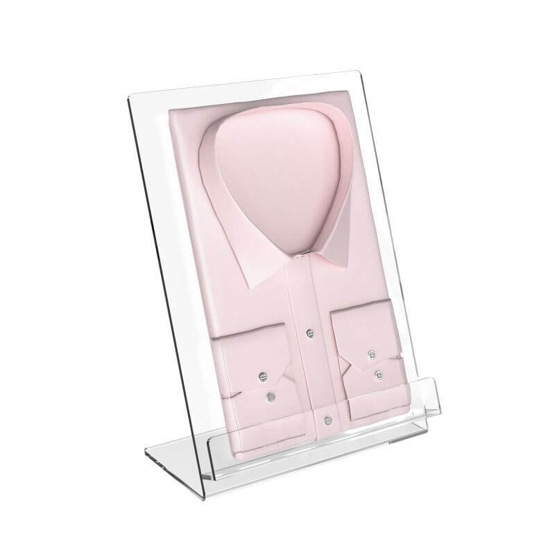 Crystal Clear Acrylic Shirt Display Stand (24cm x 11cm x 34cm) - Chinov ...