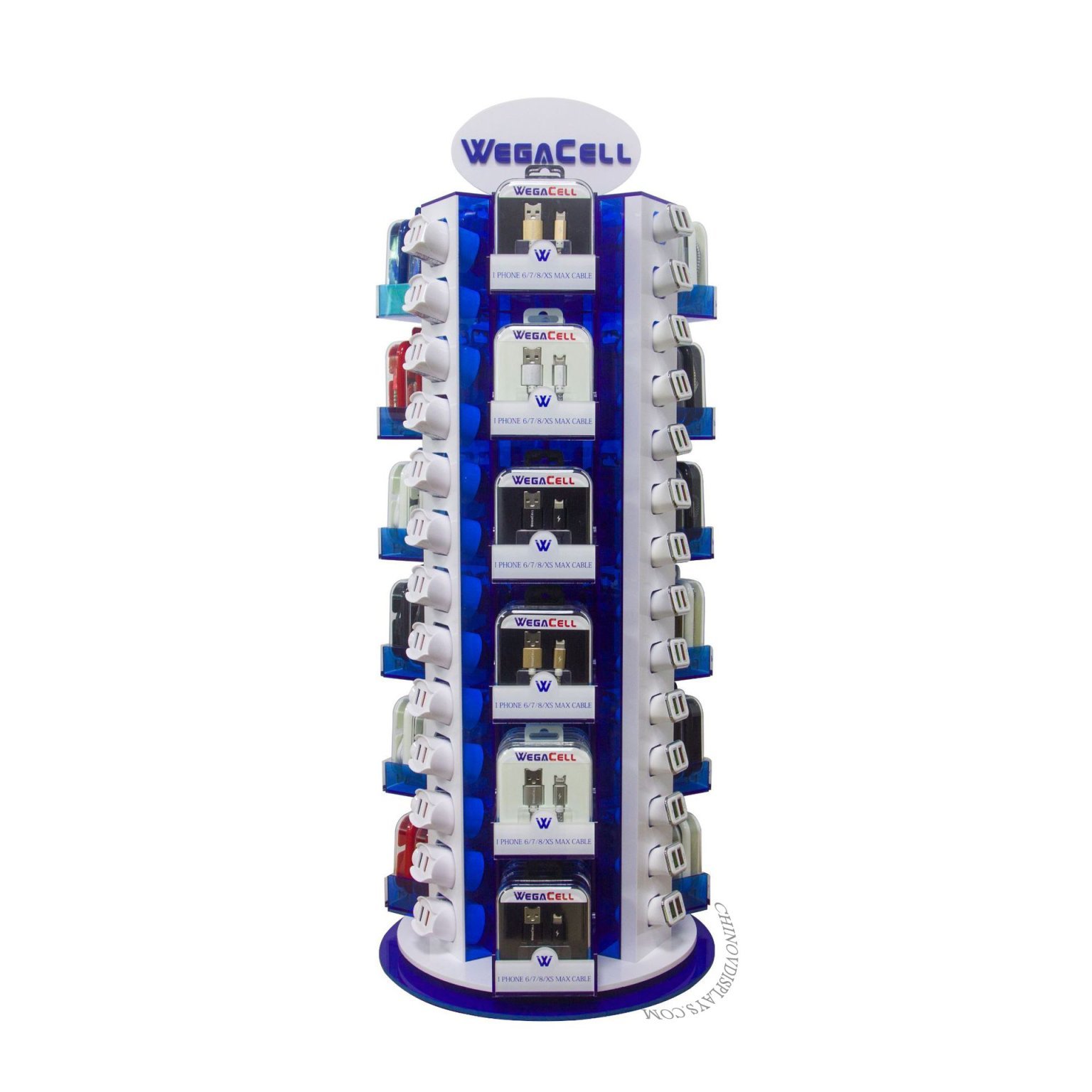 Custom Acrylic Display Case Electronics Stand Rotation Phone ...