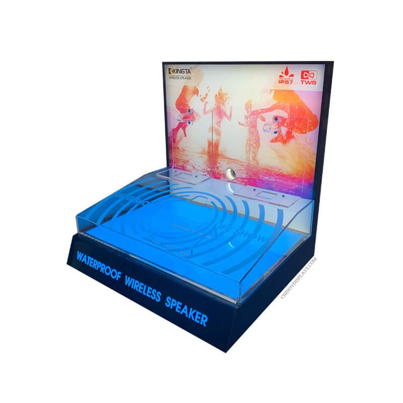 Custom Acrylic Display Case Wireless Speaker Waterproof Point of ...