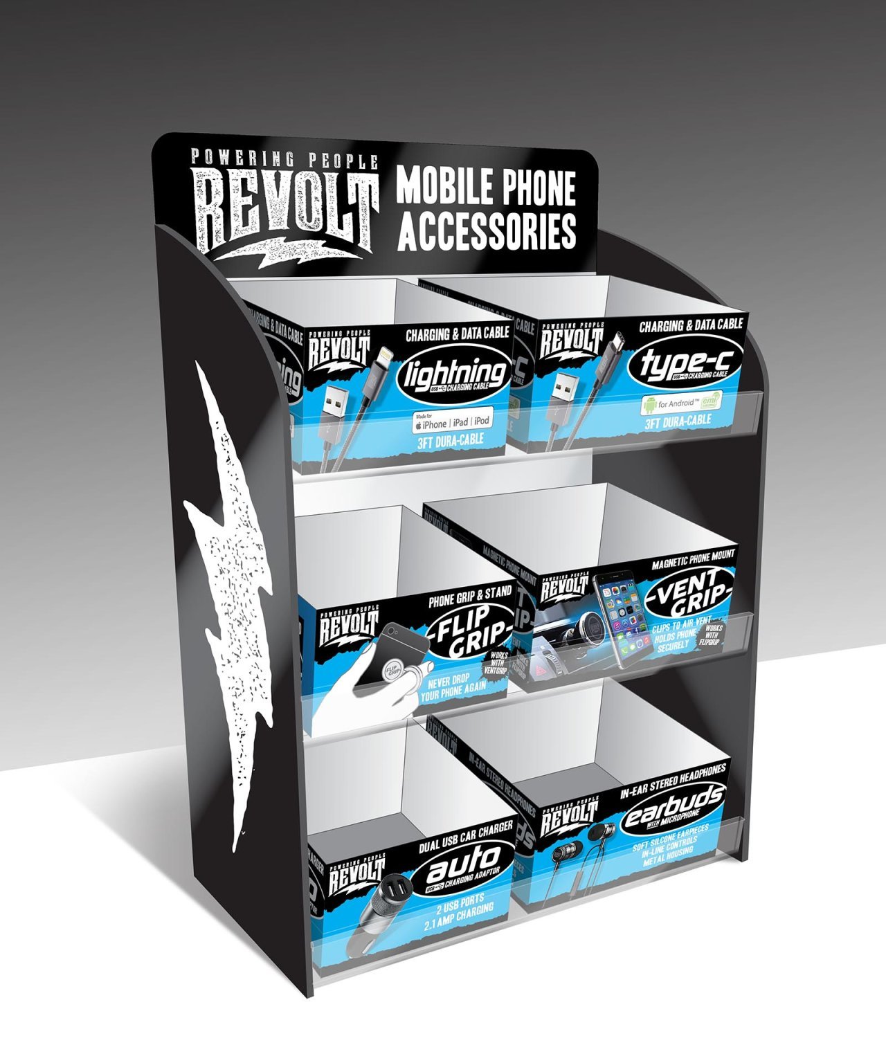 Elegant Custom Acrylic Mobile Accessories Display Stand - Chinov Display