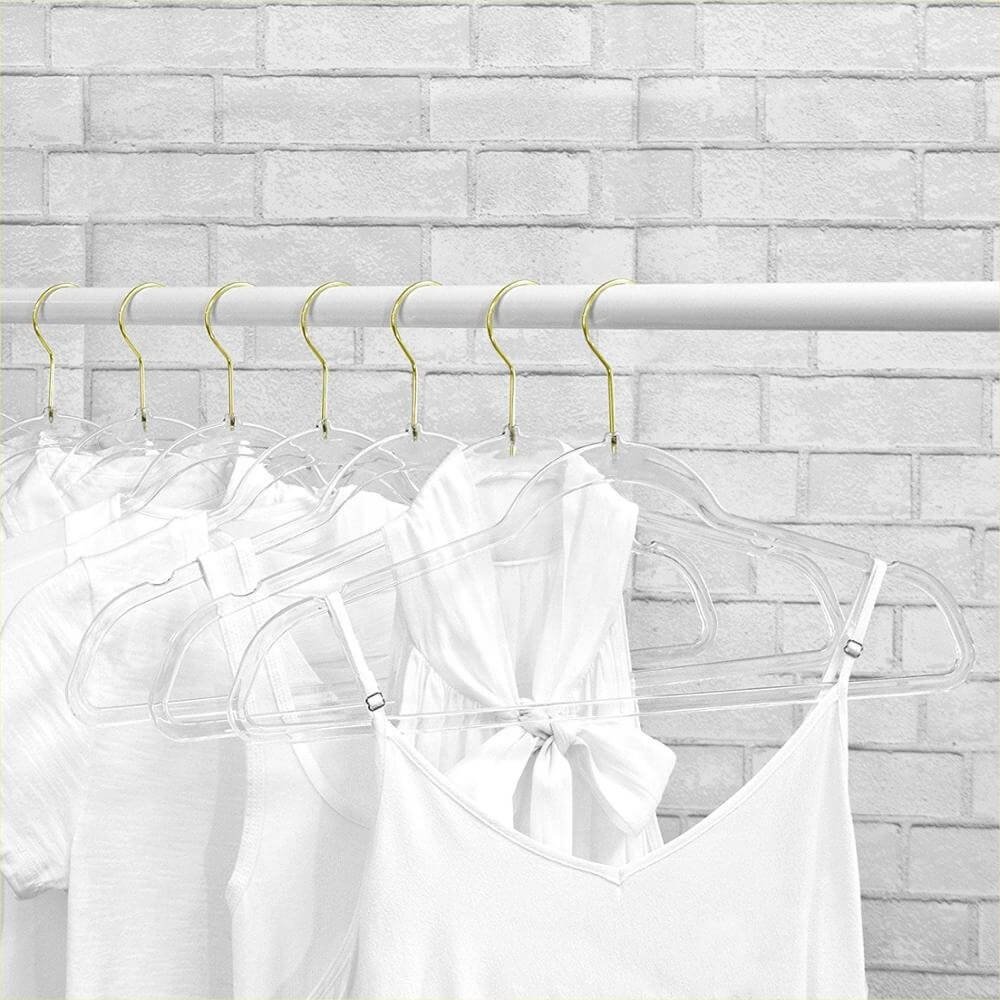 Invisible Clear Plastic Non-slip Hanger - Chinov Display