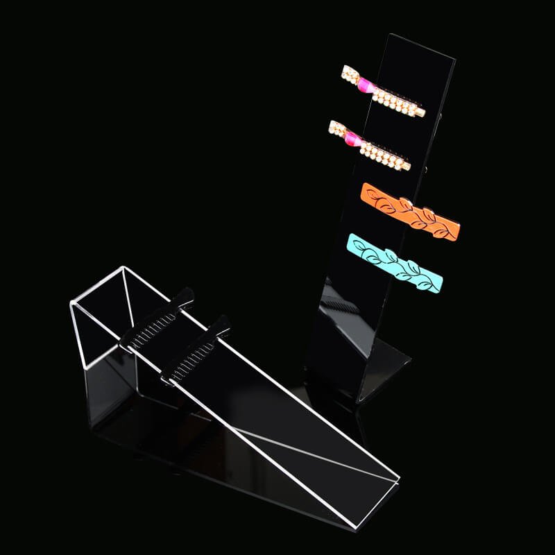 L-Shaped Acrylic Hair Clips Display Stand - Chinov Display
