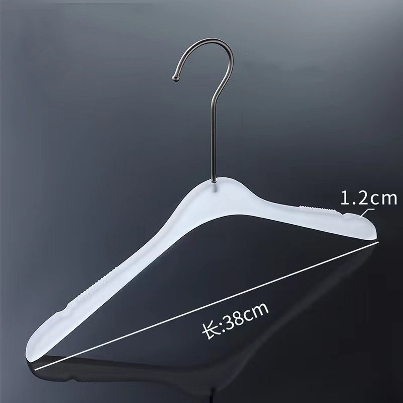 Matt Clear Acrylic Hanger with Non-slip Arms Notches 38cm Wide - Chinov ...