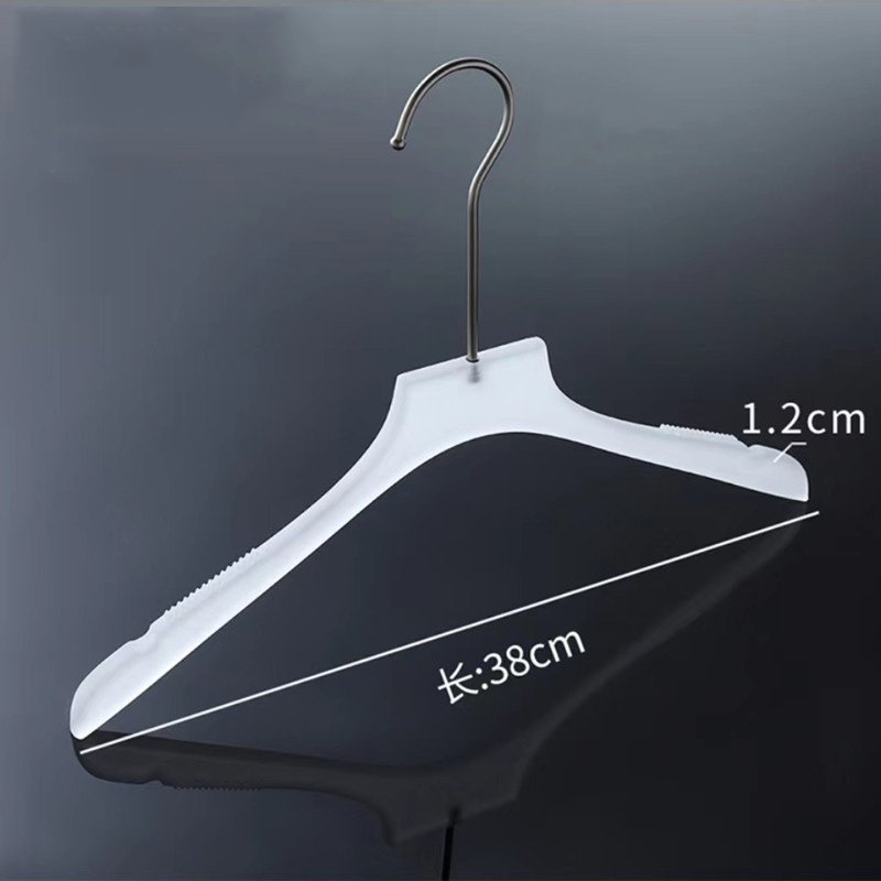 Matt Clear Acrylic Hanger with Slip-proof Notched Arms 38cm Wide ...