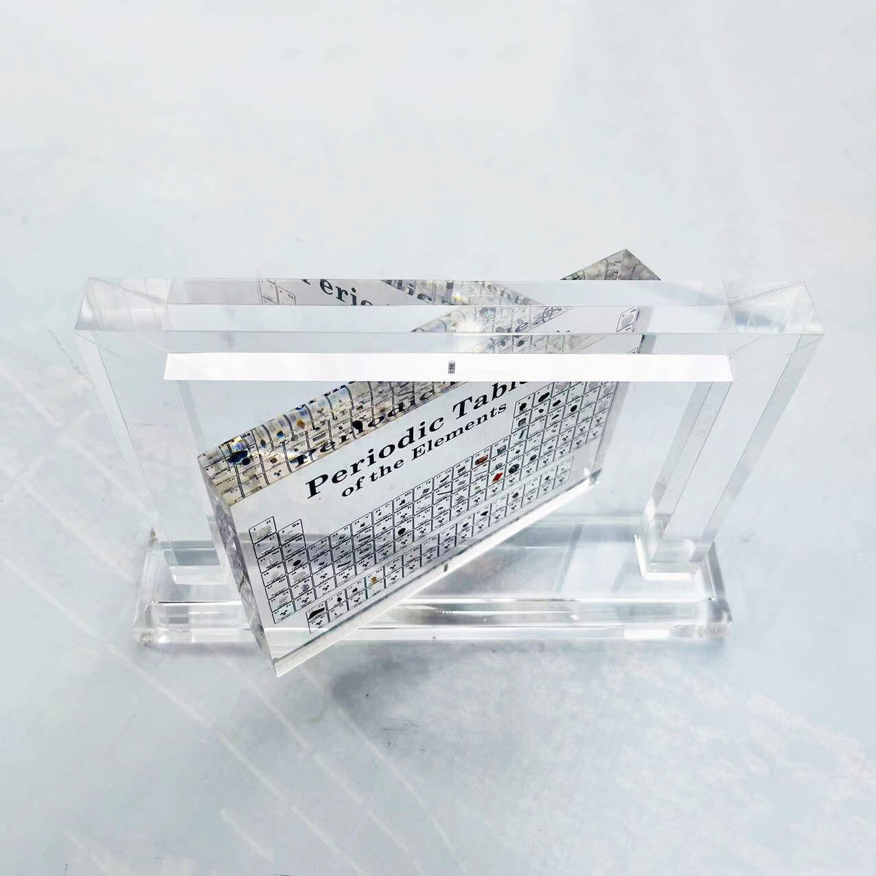 Acrylic-Framed Revolving Periodic Table with Real Elements Display ...
