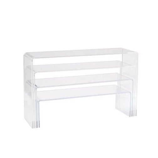 Set of 4 Custom Sizes Retangular Long Acrylic Riser Stands - Chinov Display