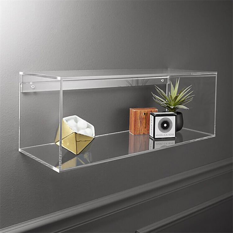 Sleek Wall-Mounted Acrylic Shelf Display - Chinov Display