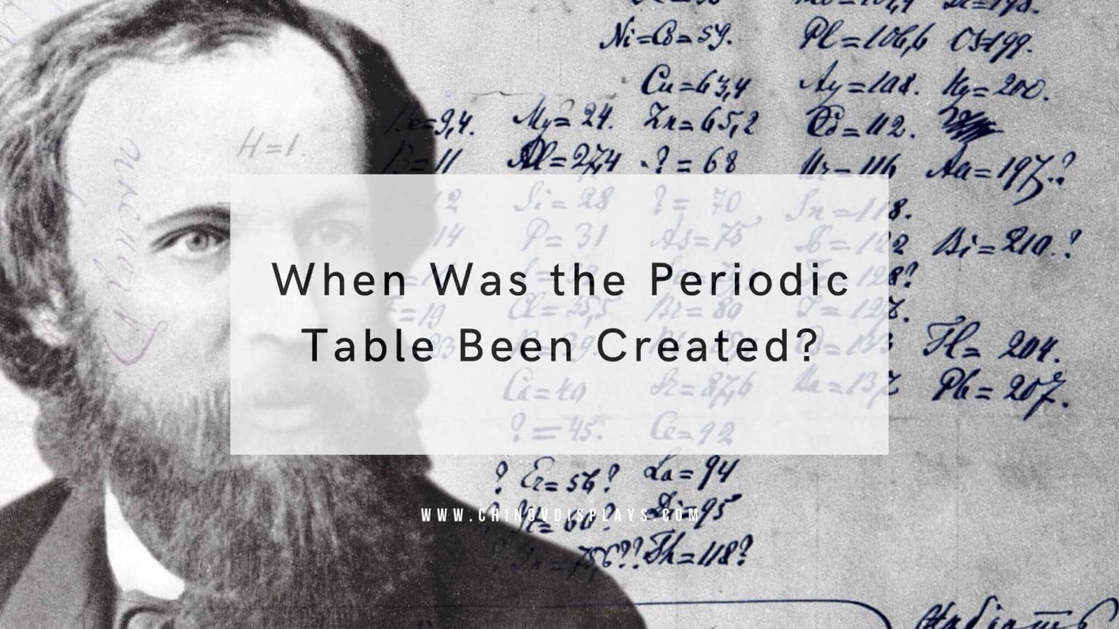 Where on the Periodic Table Are the Metals Located? - Chinov Display