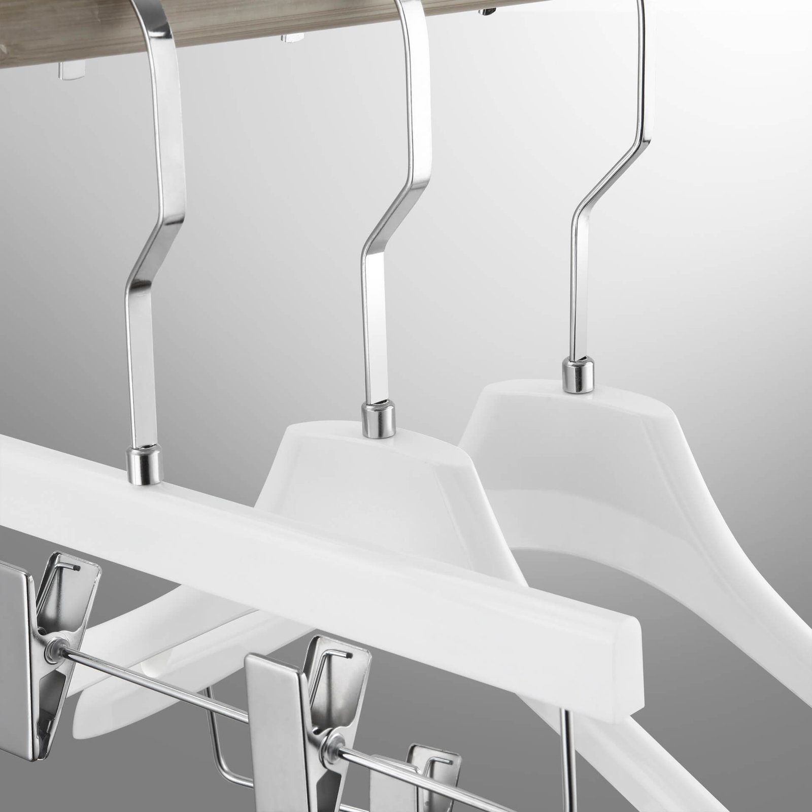White Acrylic Hangers - Chinov Display