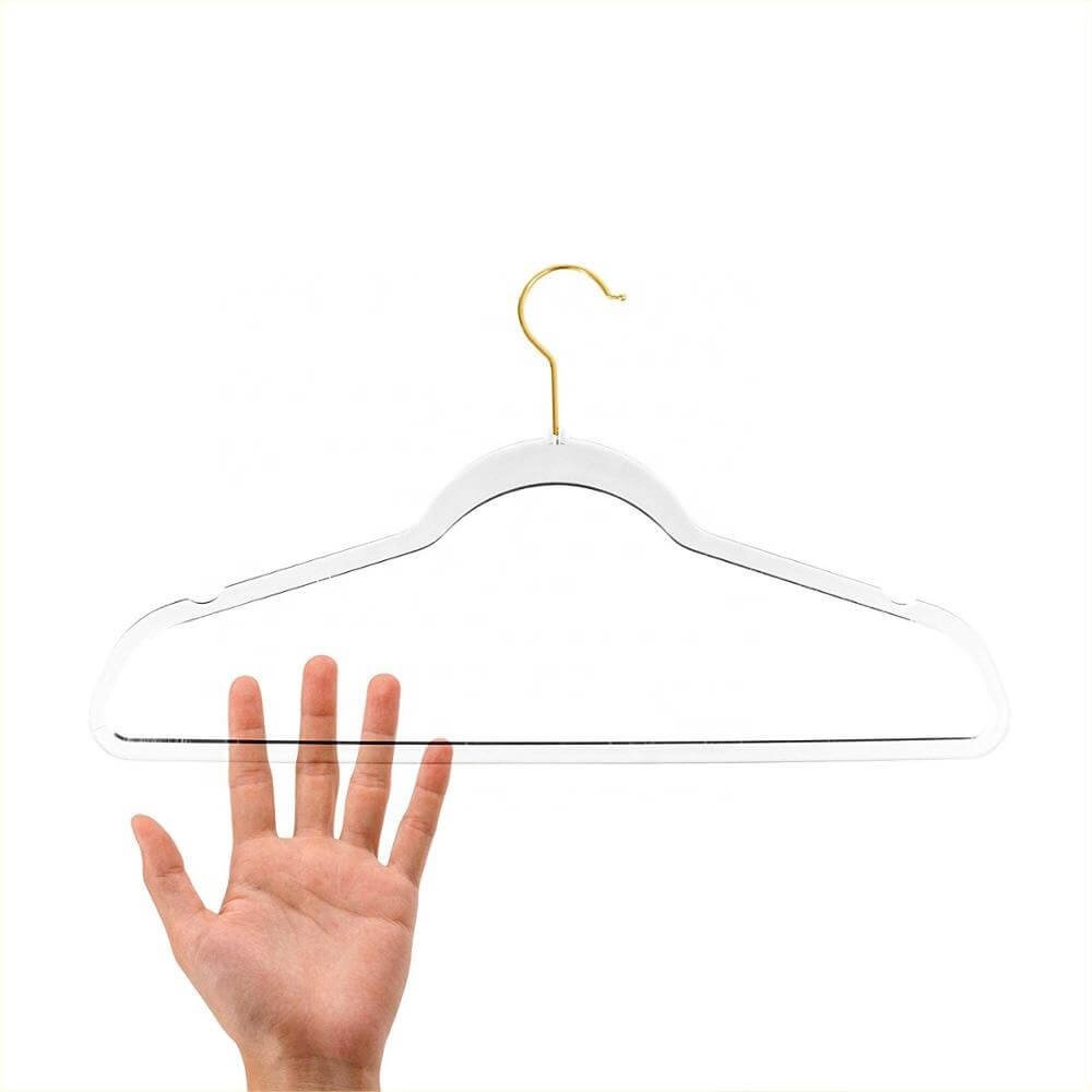 Invisible Clear Plastic Non-slip Hanger - Chinov Display